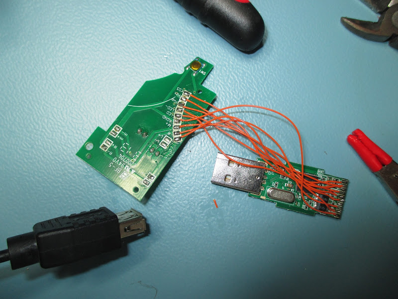 USB sound card made from a broken USB headphones ~ Robert Gawron