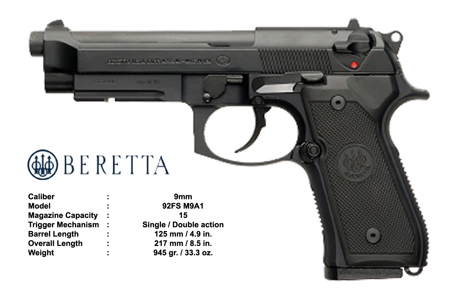 สารพันการทหาร: Beretta 92FS Compact L