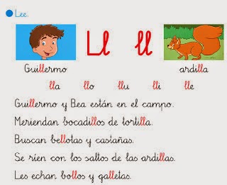 La aventura de aprender: Lee: la letra LL,ll