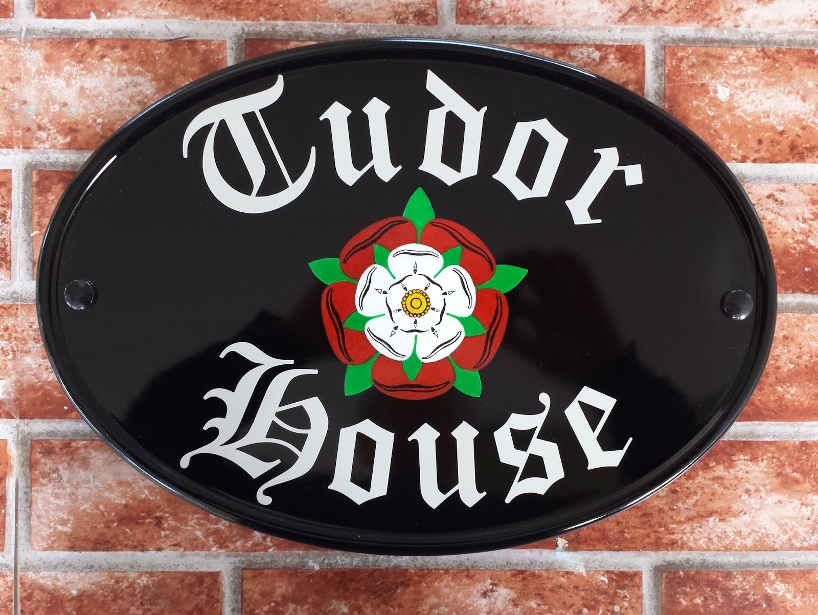 Pictorial House Signs from Yoursigns Ltd: Tudor Rose House Sign