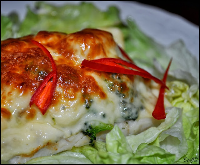 s varechou v ruke: zapečené rybie filé