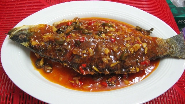 My Kuali: Ikan siakap tiga rasa