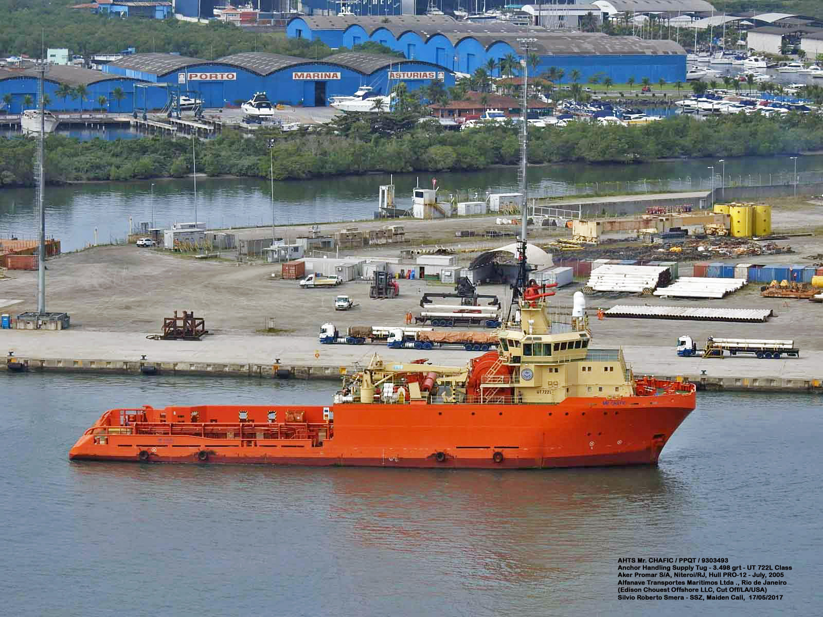 Santos Shiplovers: AHTS Mr. Chafic / PPQT, Maiden call Santos. Saipem ...