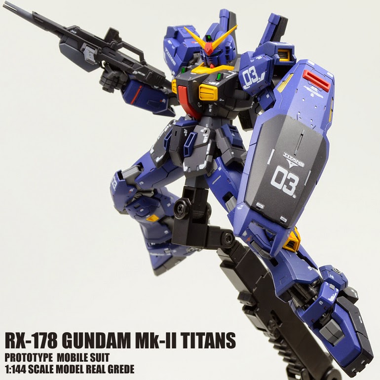 GUNDAM NEW WORLD: gnd38898's RG RX-178 GUNDAM MK-II TITANS COLOR