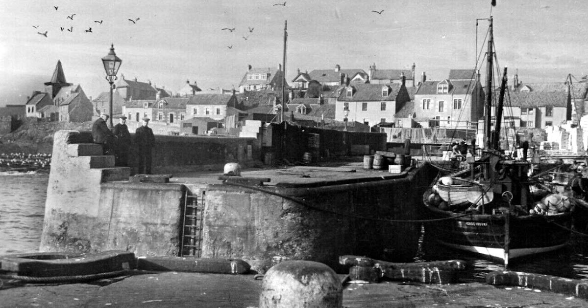Tour Scotland: Old Photograph Fishing Boat Inner Harbour St Monans East ...