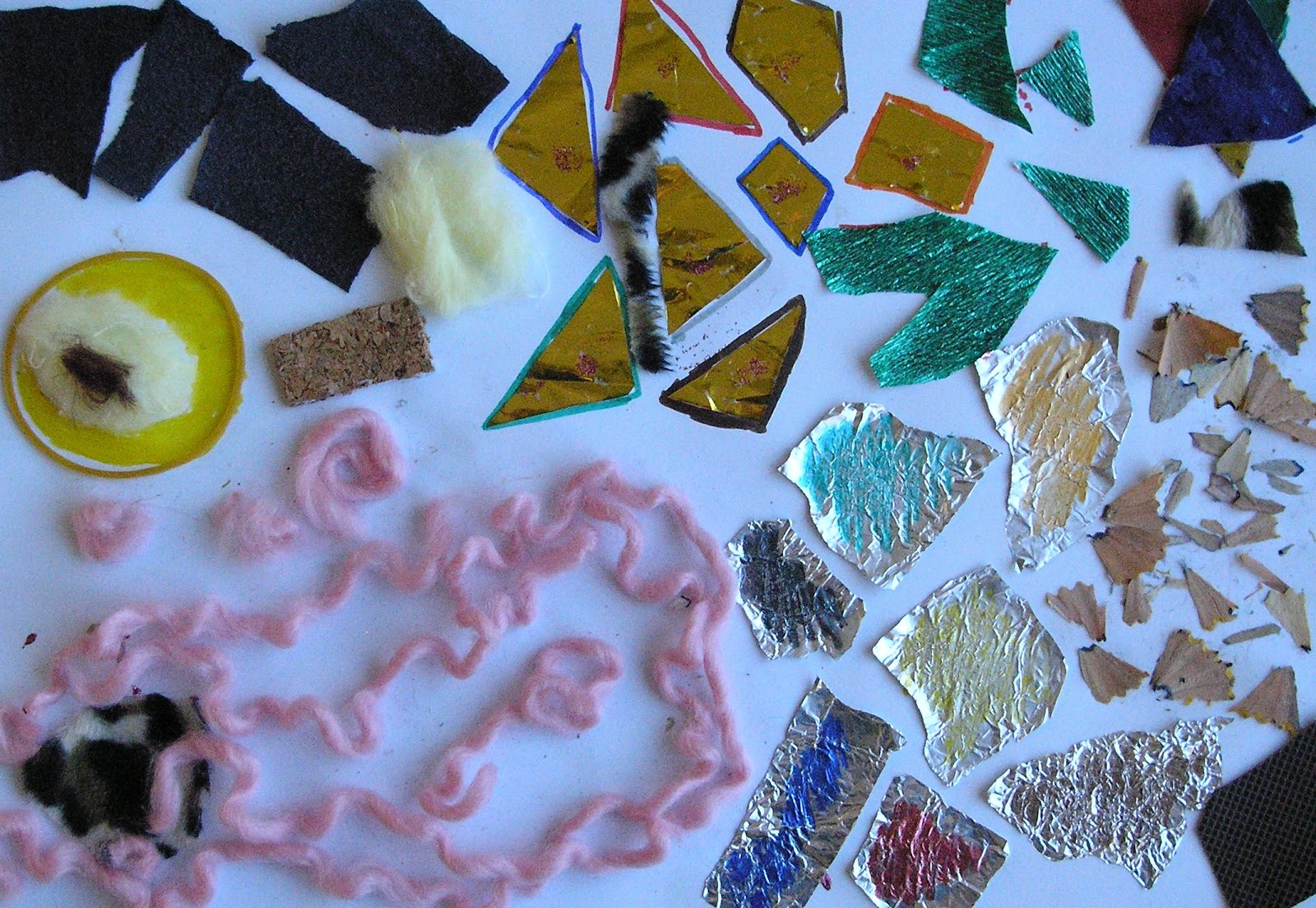 El Blog de Plástica de la Anunciación: Collages con texturas táctiles ...