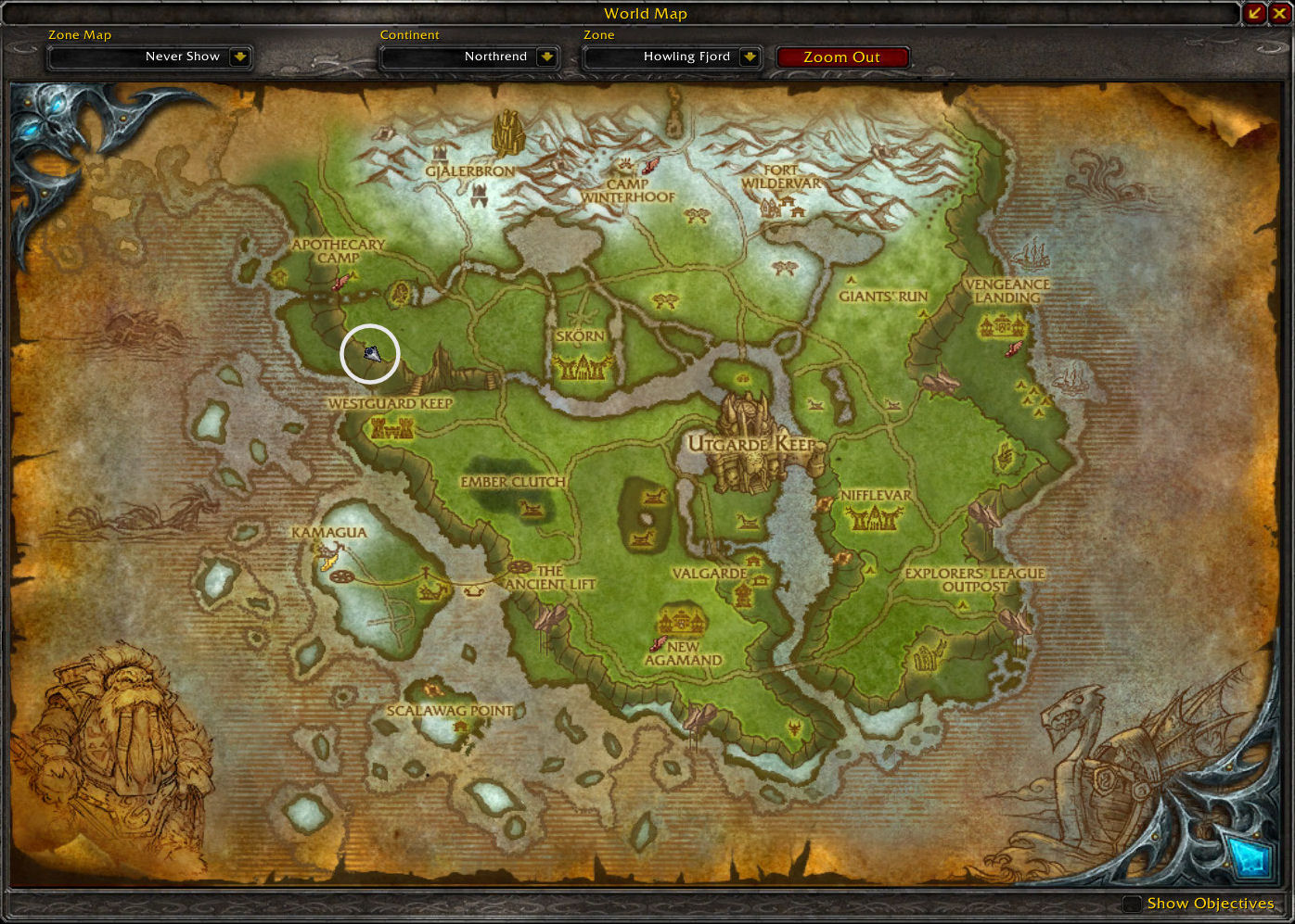 Northrend Map