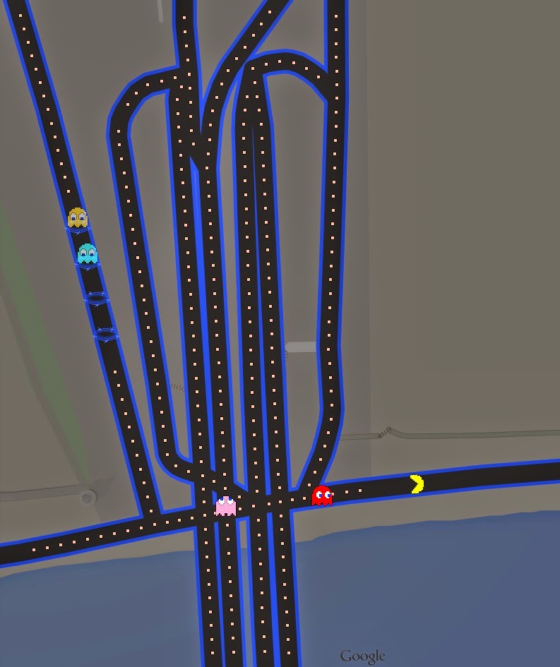 Pac man map - chartjulu