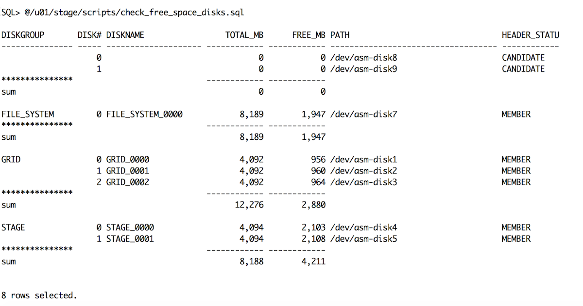 Database In Memory Adding A Disk To Diskgroup Asm