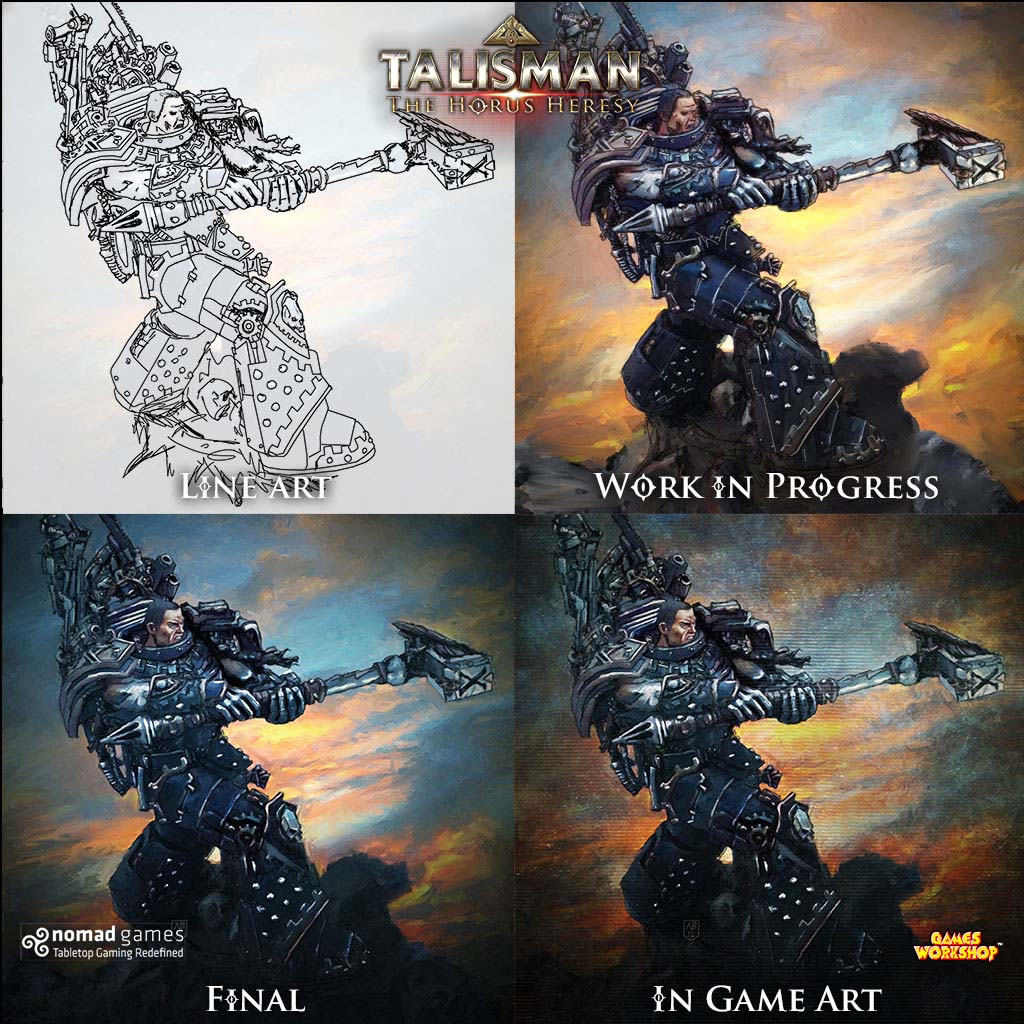 Ferrus Manus: Exclusive Look at the Artwork for Talisman: Horus Hersey ...