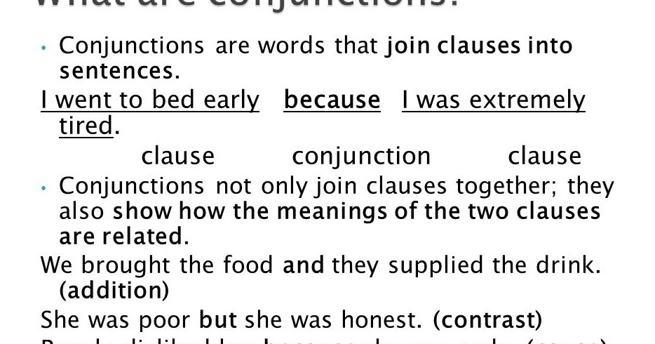 What Are Conjunctions? - English Grammar A To Z