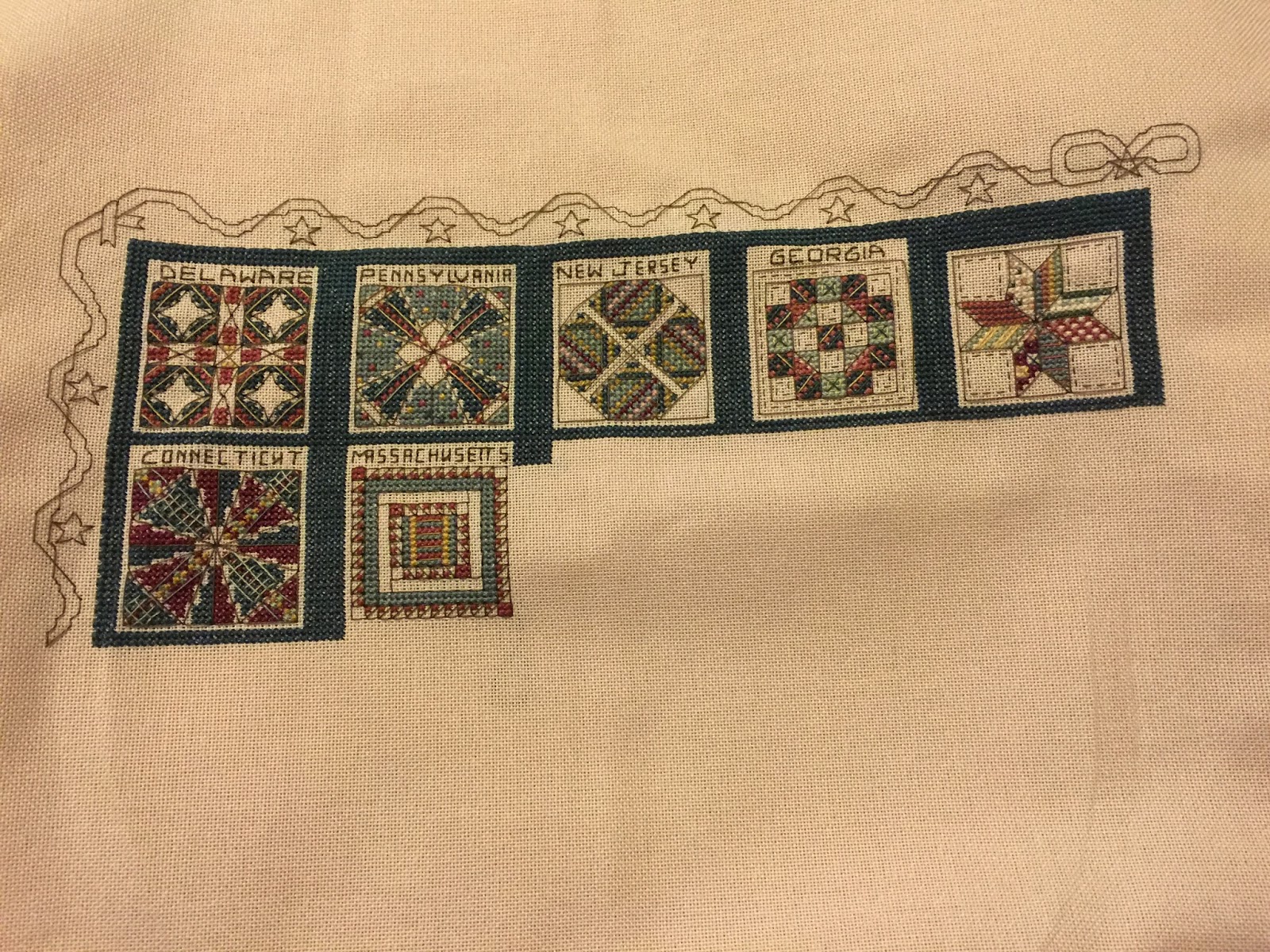 Just A Little Stitchin': American Flag Quilt Sampler
