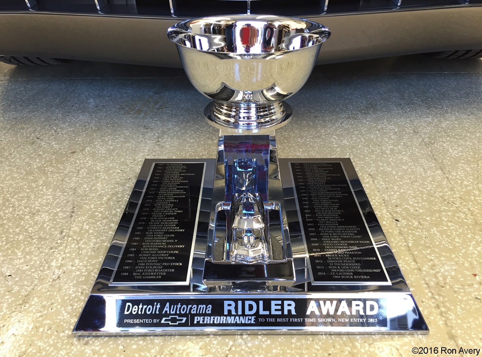 CARHUNTER : THE 2018 RIDLER AWARD WINNER IS..................