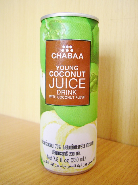 ชบา (CHABAA) น้ำมะพร้าวอ่อน 70% ผสมเนื้อมะพร้าว