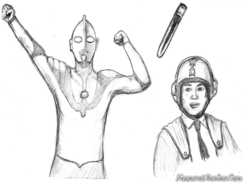Mewarnai Gambar Ultraman | Mewarnai Gambar