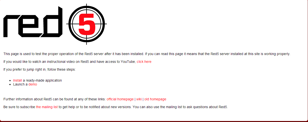 New Learnings: Red5 Streaming server