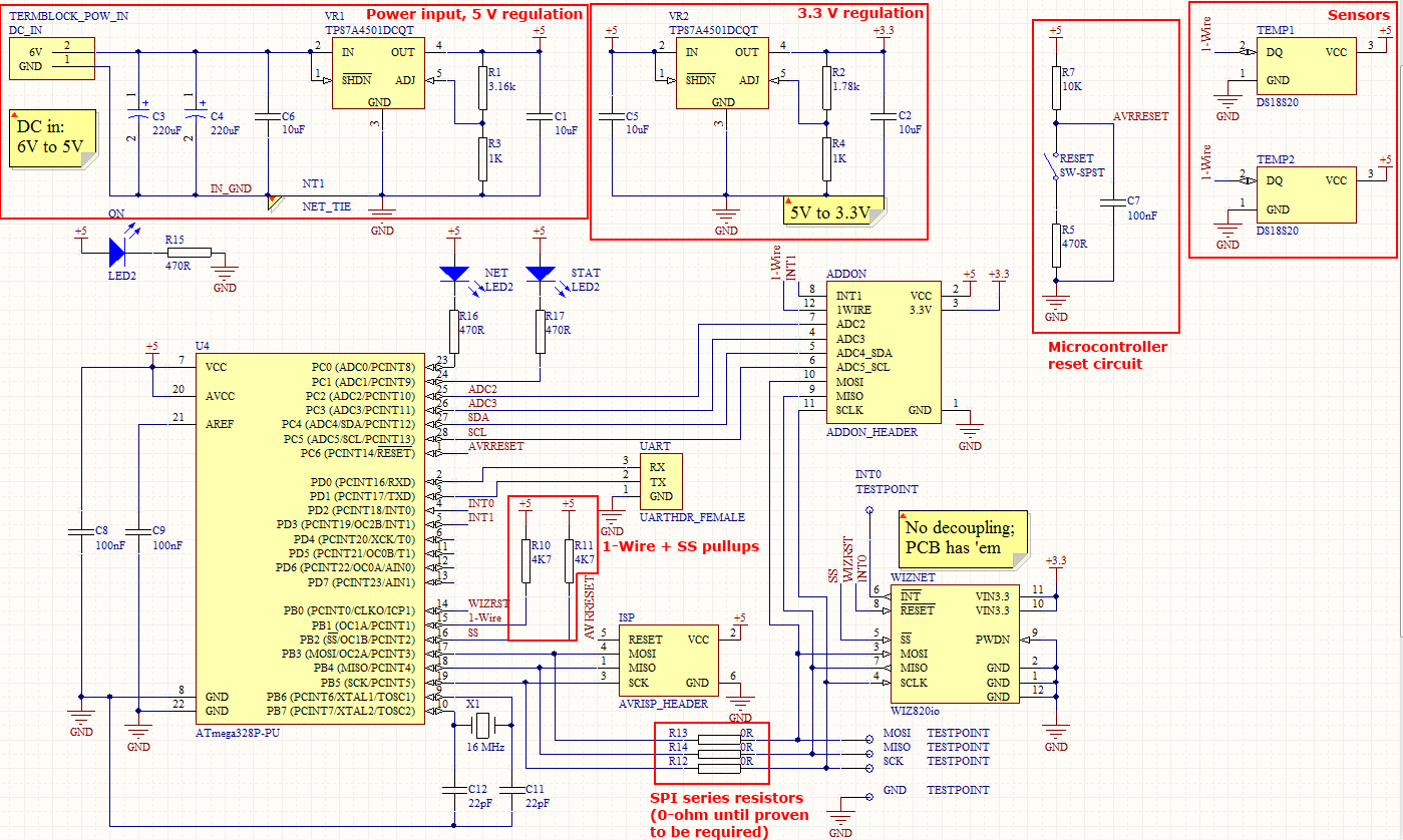 Projects And Paraphernalia Ethernet Connected Temperature Sensor Part