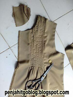 Cara membuat opnaisel sebagai variasi jahitan dalam pembuatan busana