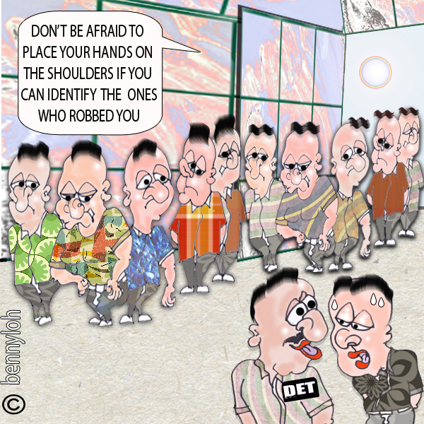 MALAYSIAN CARTOONS: WORLD CLASS METHOD-IDENTIFICATION PARADE