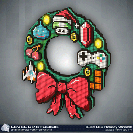 JkovNews: 8-Bit Holiday Wreath