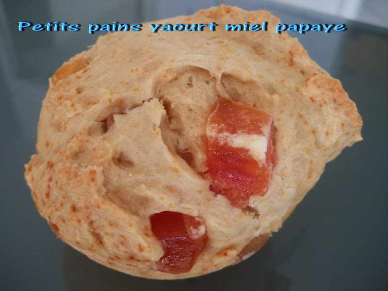 GATEAU GAGA - Love cakes: Petits pains yaourt miel papaye