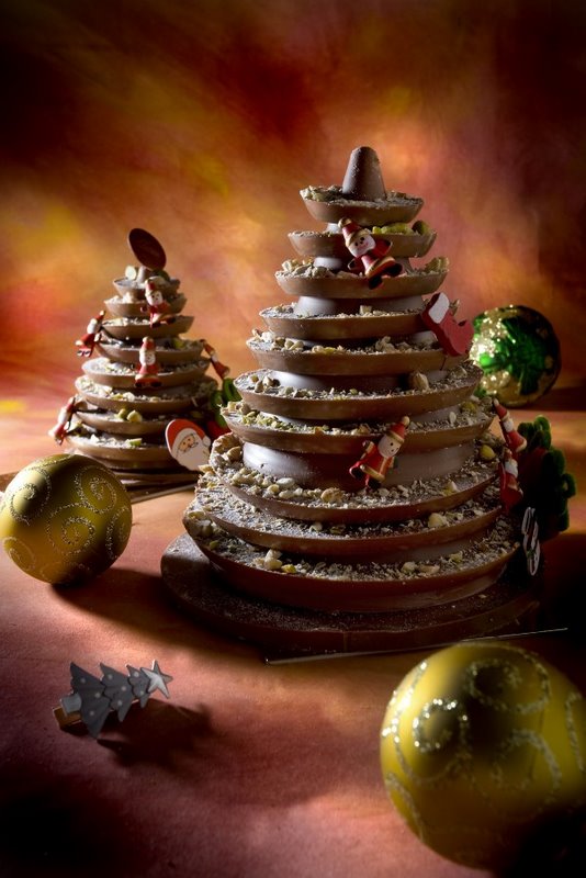 El mundo del chocolate: ABETOS Y PINOS DE CHOCOLATE