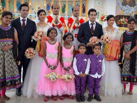 Identical twins marry identical twins in a ceremony officiated by ...