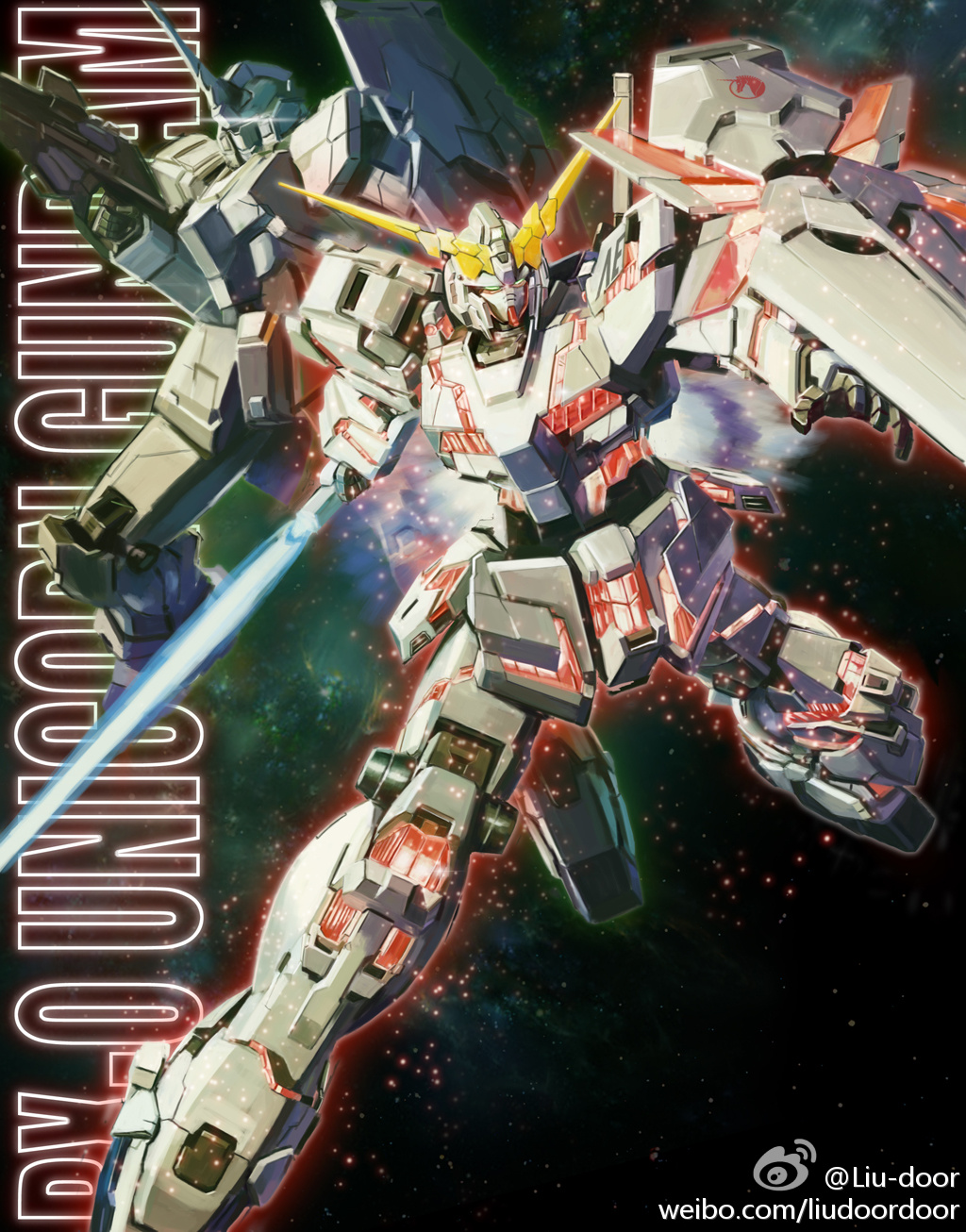 GUNDAM GUY: Master Grade 1/100 Unicorn Gundam Box Art Creation - A Step ...