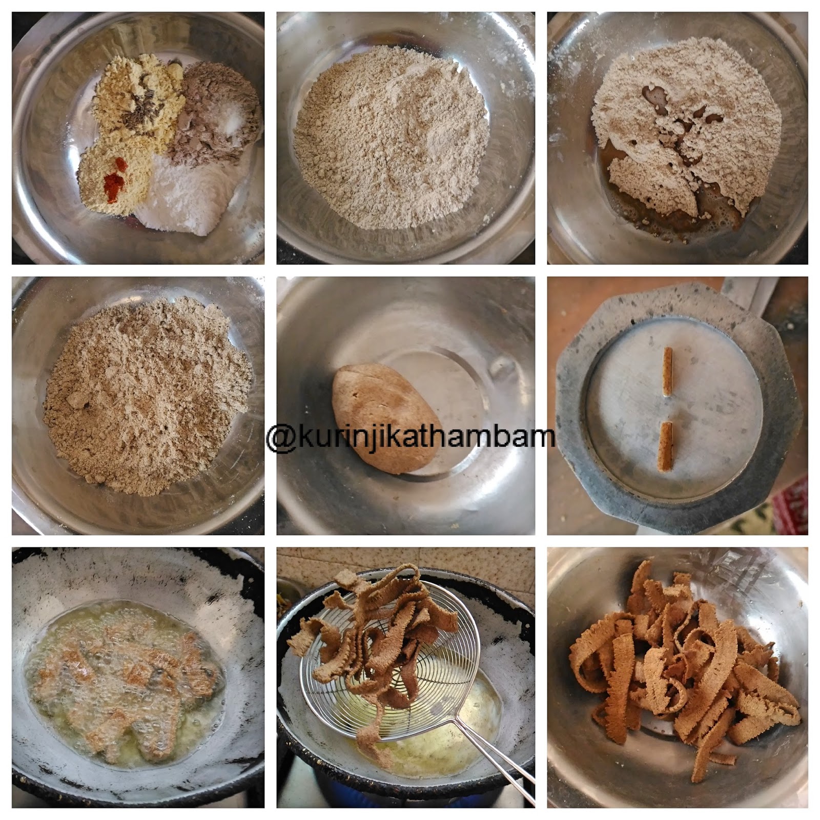 Ragi Ribbon Pakoda / Finger Millet Ola Pakoda ~ Kurinji Kathambam