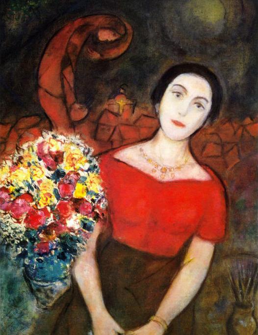Reproductions D'art De Musée Portrait de Vava, 1955 de Marc Chagall ...