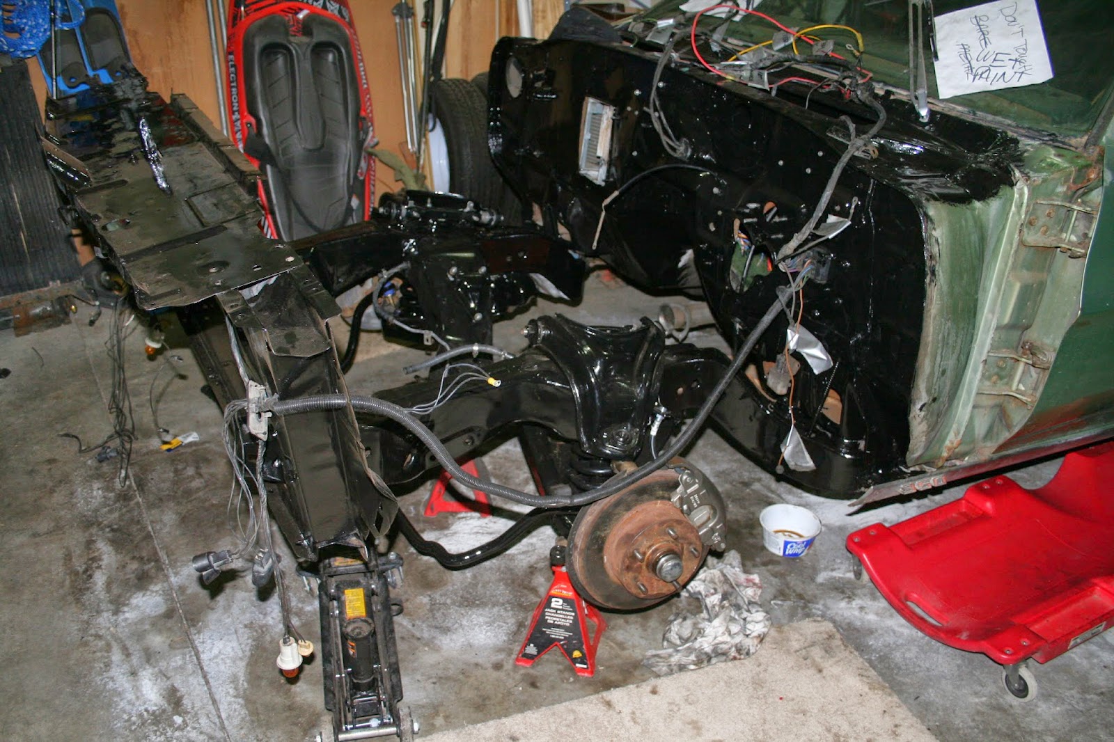 Broomba - The 70 Lemans Resto-Mod: Painting the Engine Compartment