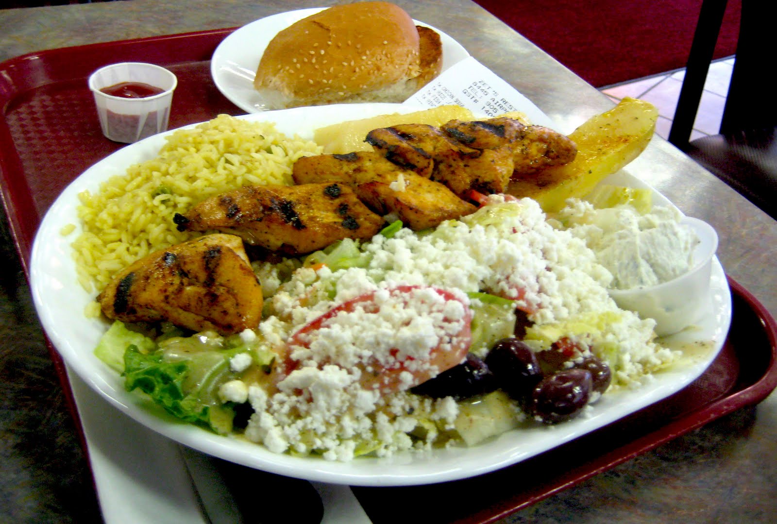 Jessica Eats: Zet's Restaurant - its chicken soulvaki platter is out of ...