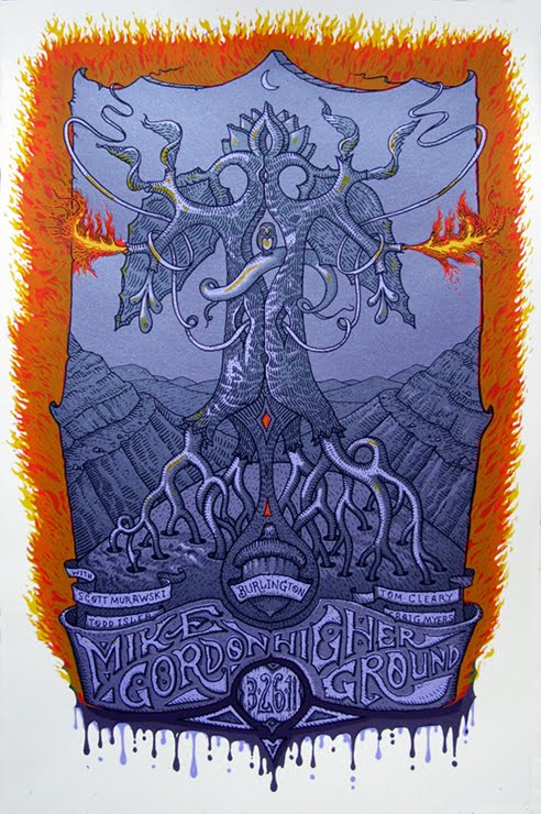 INSIDE THE ROCK POSTER FRAME BLOG: David Welker Mike Gordon Burlington ...