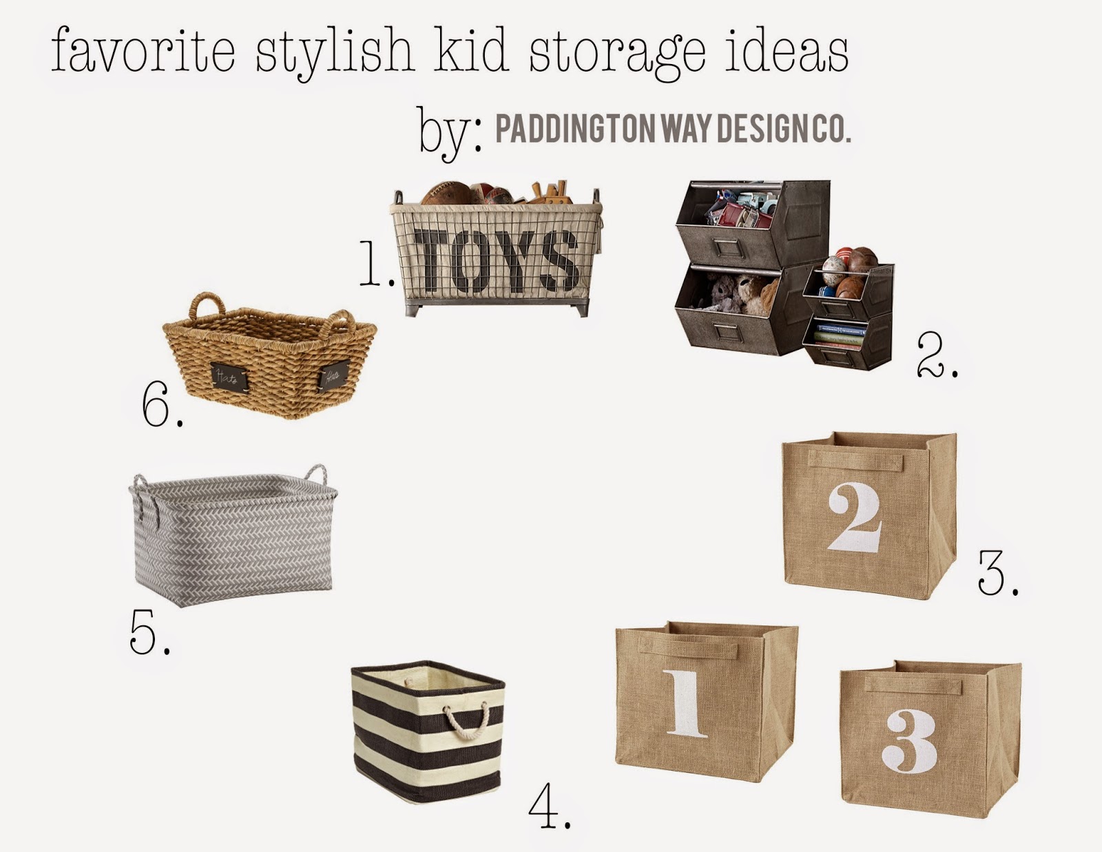 Stylish Kid Storage Ideas | Paddington Way.