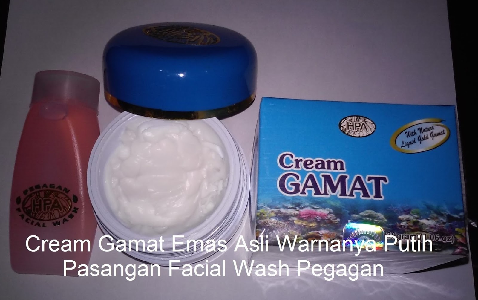 cream perawatan wajah alami Gamat Gold pemutih penghilang jerawat - 1 ...