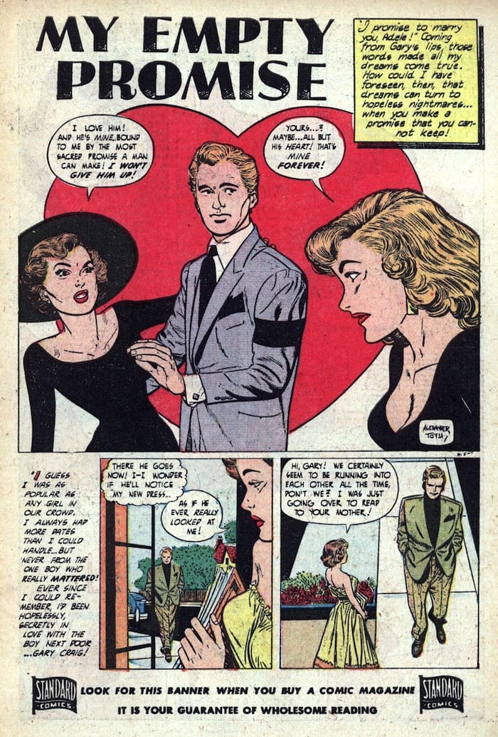 New Romances #11 - Alex Toth art - Pencil Ink