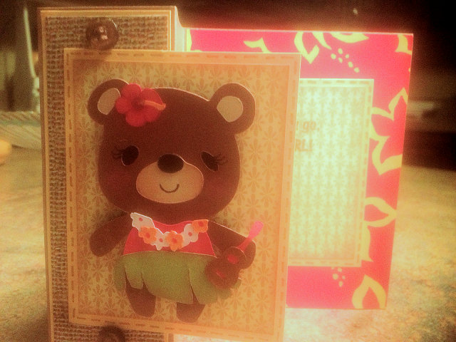 Scrap-n-Sew Granny: Teddy Bear Parade Series- #19 Hula Bear