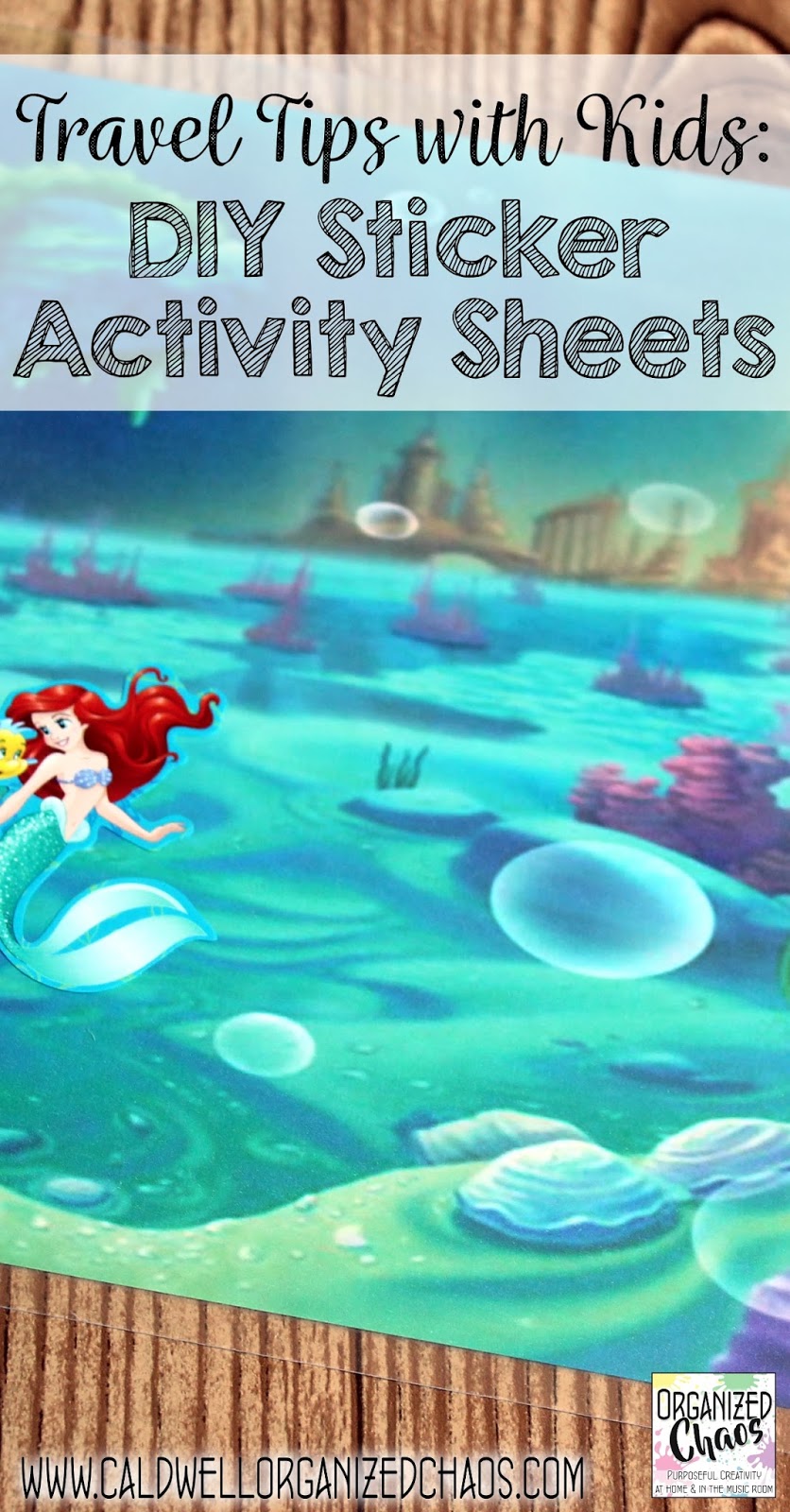 Travel Tips with Kids: DIY Sticker Activity Sheets | Organized Chaos