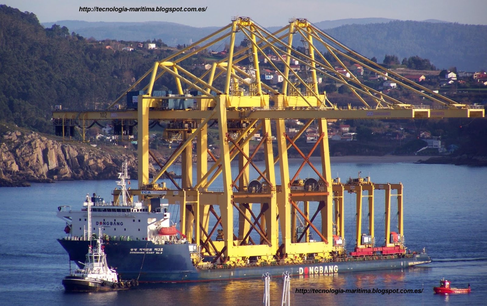 Nuevas grúas Post-Panamax en el puerto de Ferrol. Las Amarillas.