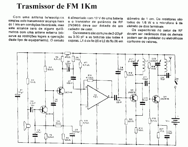 Eco Eletro Eletrônica.: Transmissor FM 1km