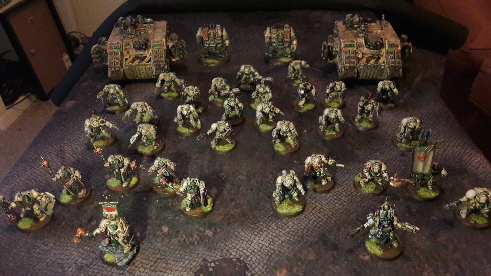 30Kplus40K: Completed Deathwing Army Ready for 8th!