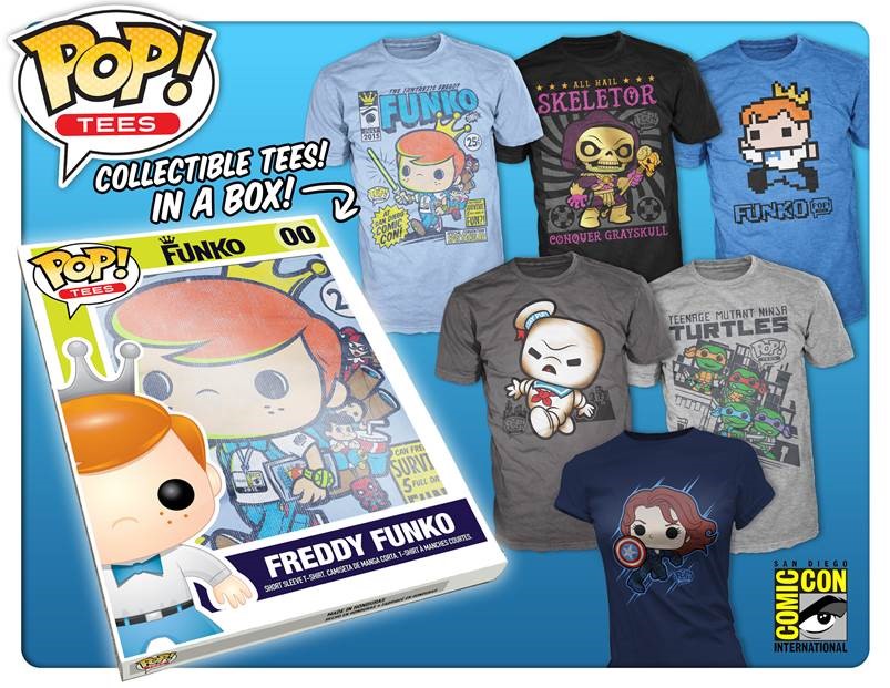 The Blot Says...: SDCC 2015 Exclusive Pop! Tees T-Shirts by Funko ...