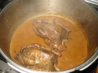 LAS RECETAS DE MAMA ROSA: Palomas en salsa de vino tinto