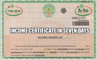 Income Certificate in Telangana State Online - How to apply From ...