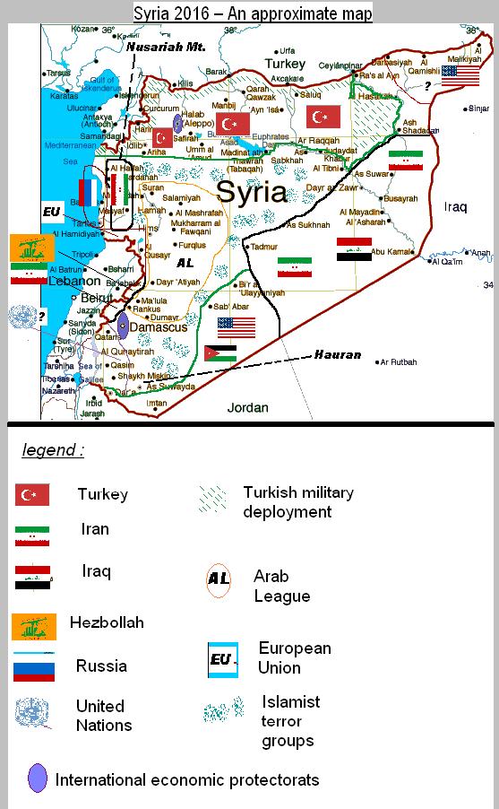 Dvar Dea: Syria 2016 – An approximate map