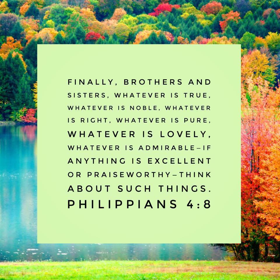 Growing Up In The Word : Think On These Things