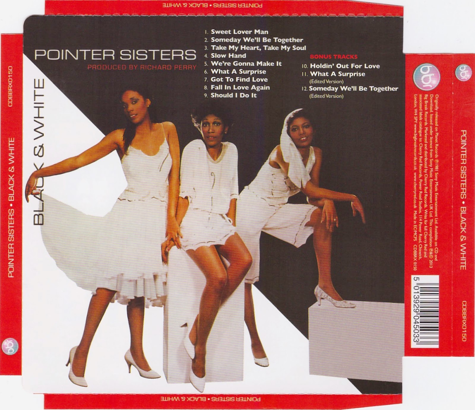 Bentleyfunk: Pointer Sisters - Black & White - 1981 (2013) CD (BBR) Expanded Edition