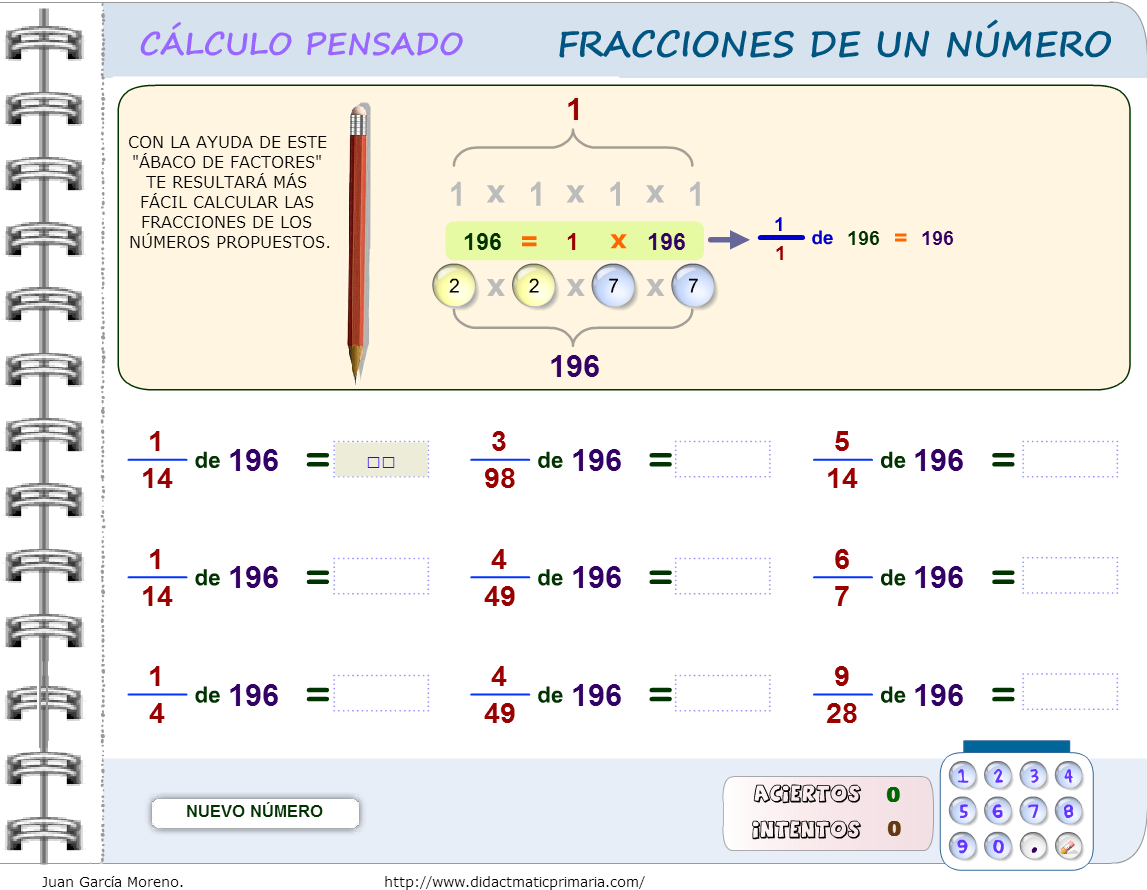 Las TIC en Primaria: LAS FRACCIONES (IV)