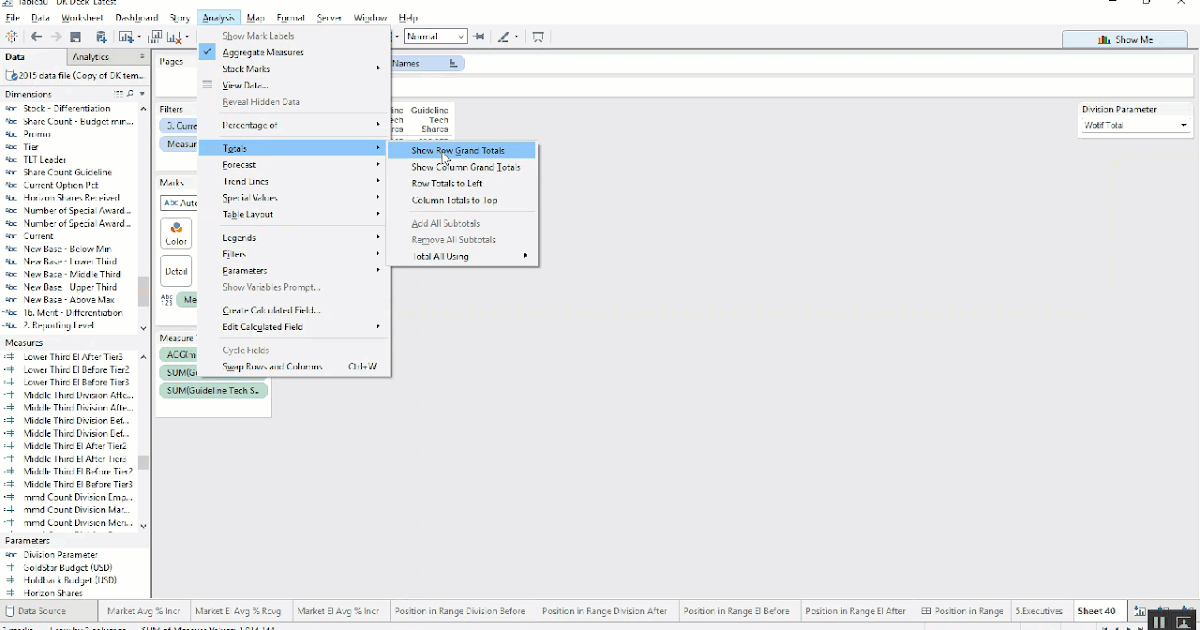 sgsqlworld: How to display the Grand Total in a worksheet for text table