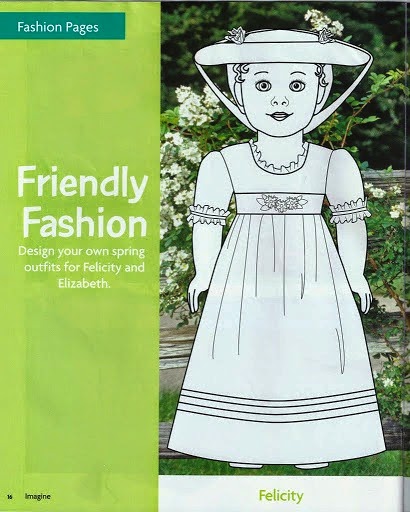 Colonial Felicity Coloring page 2 | American girl parties, American ...